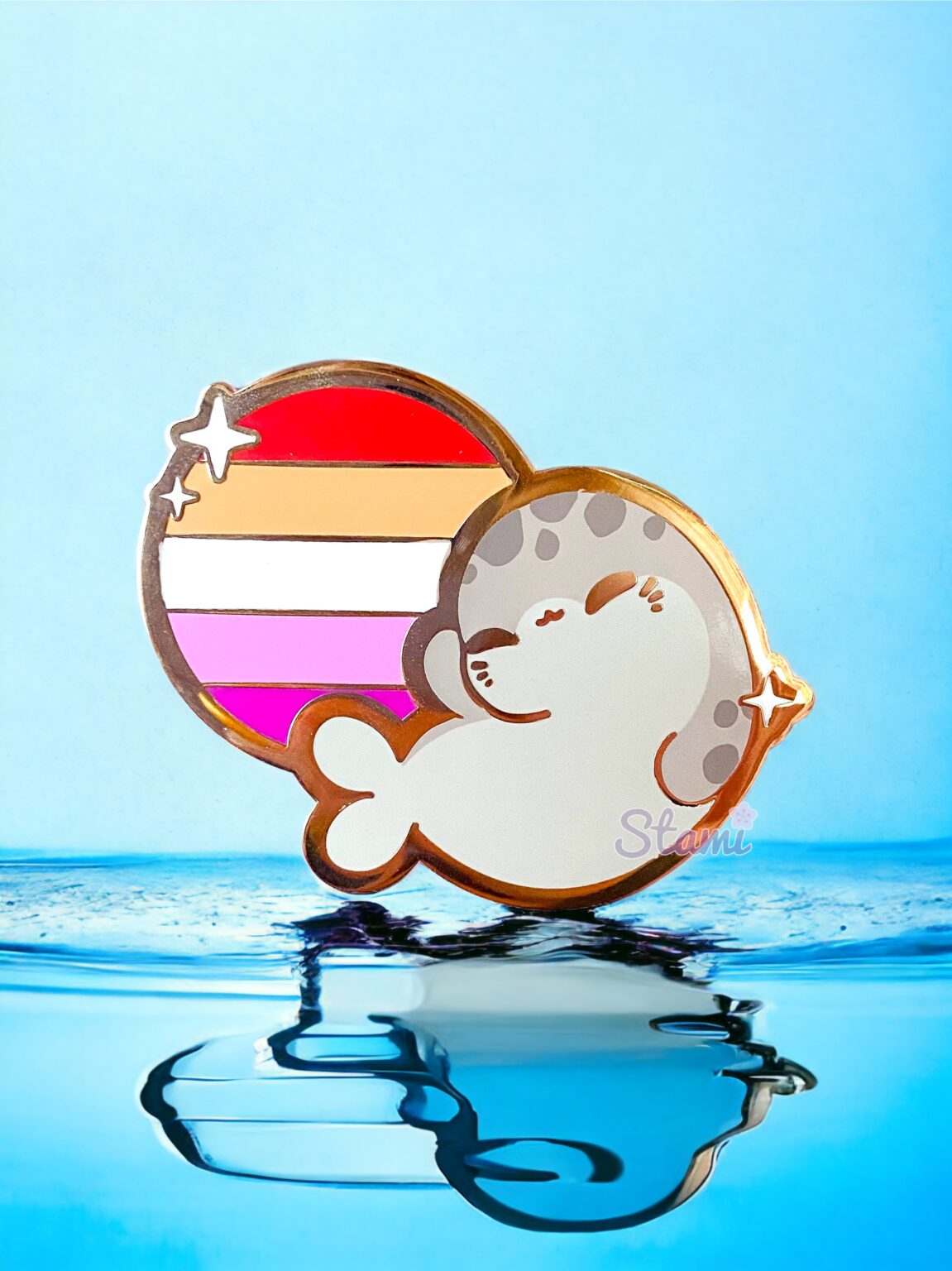 Lesbian Seal Pin - Stami Studios